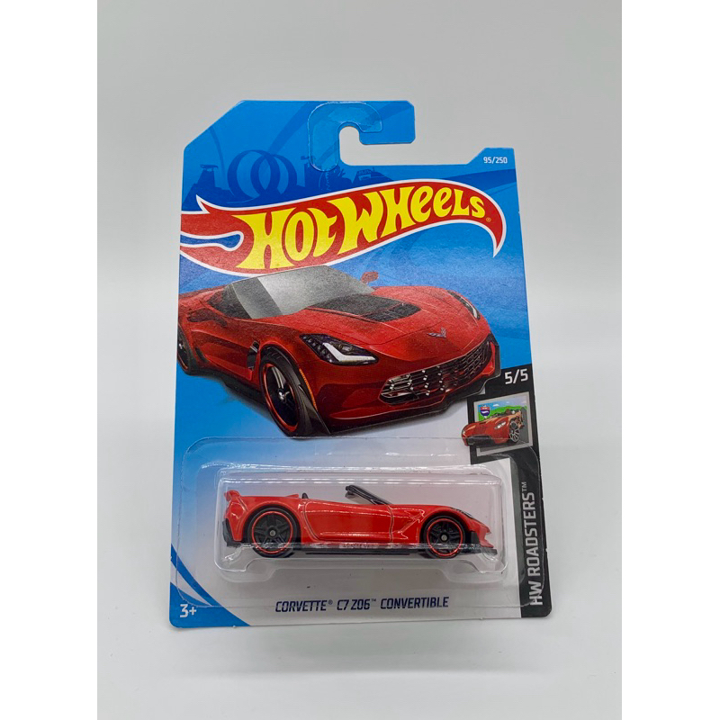 Hot Wheels Corvette C7 Z06 Convertible Red Diecast Model Car | Shopee ...