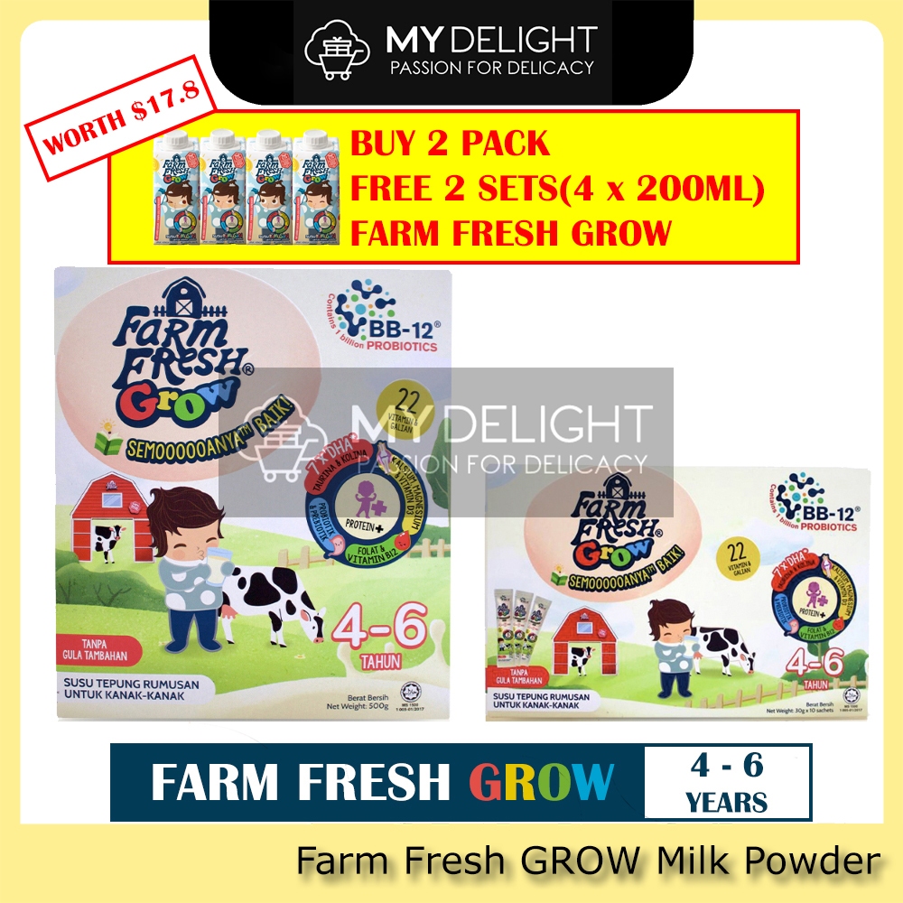 (Years 4 - 6) Farm Fresh GROW Formula Milk SG Ready Stock MyDelight ...