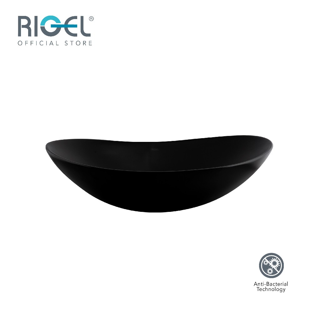 RIGEL Matte Black Counter-Top Basin LS64478 (BM) | Shopee Singapore