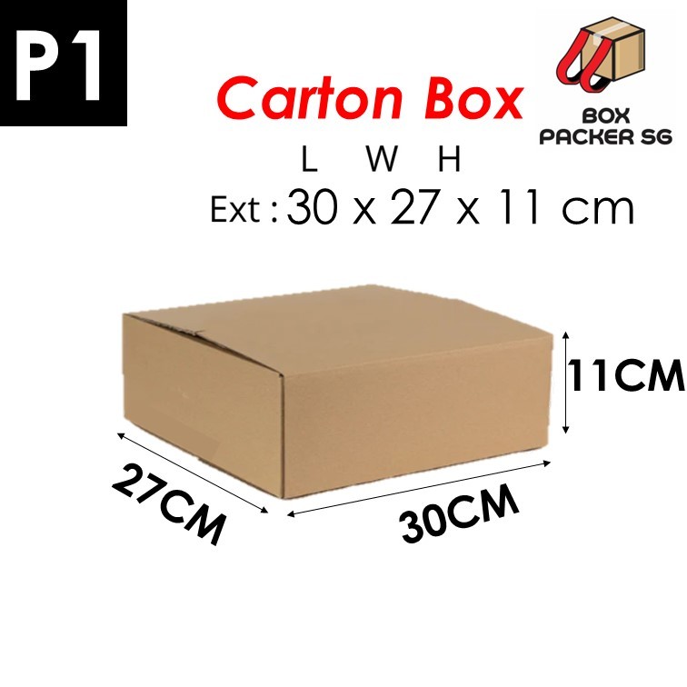 Square Packing Box/ Packaging Box/ Carton Box/ Kotak/ 纸箱 | Shopee Singapore