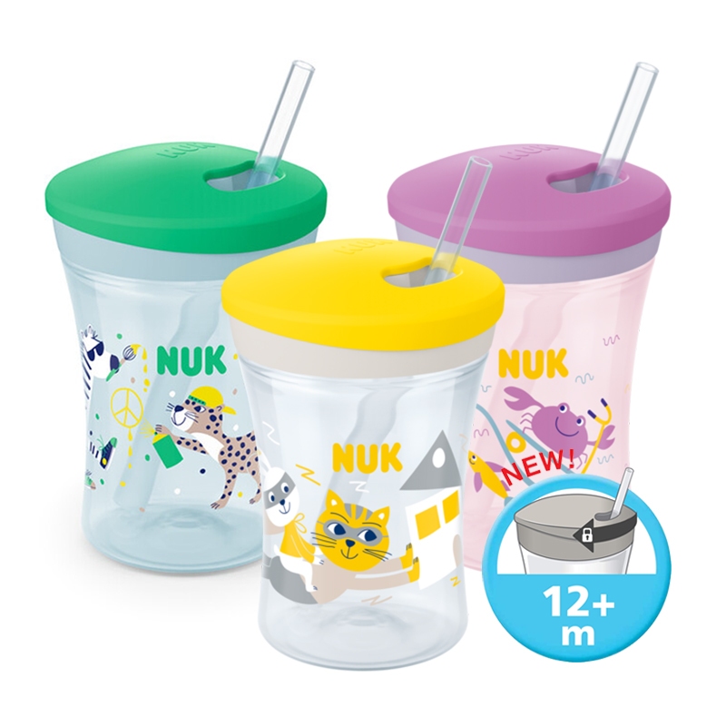 NUK Evolution Action Cup 230ml | Toddler Drinking Cup | 12 Months+ ...