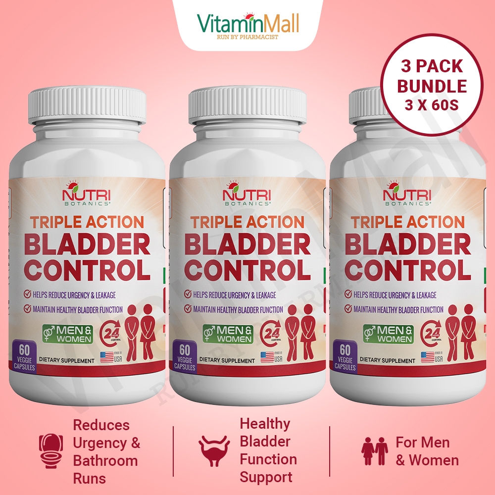 [TRIPLE PACK] NB Bladder Control Supplement For Women & Men - Reduce ...