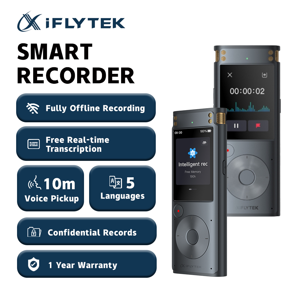 iFLYTEK Smart Recorder - Multi-language Smart Speech to text ...