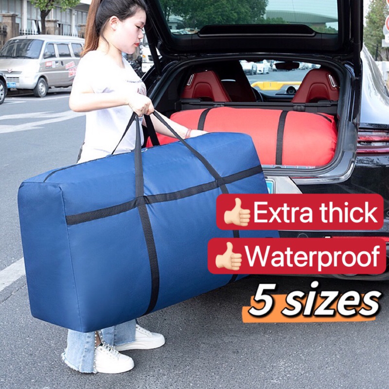 [Local] Extra thick Canvas bag/ house moving bag/ storage bag ...
