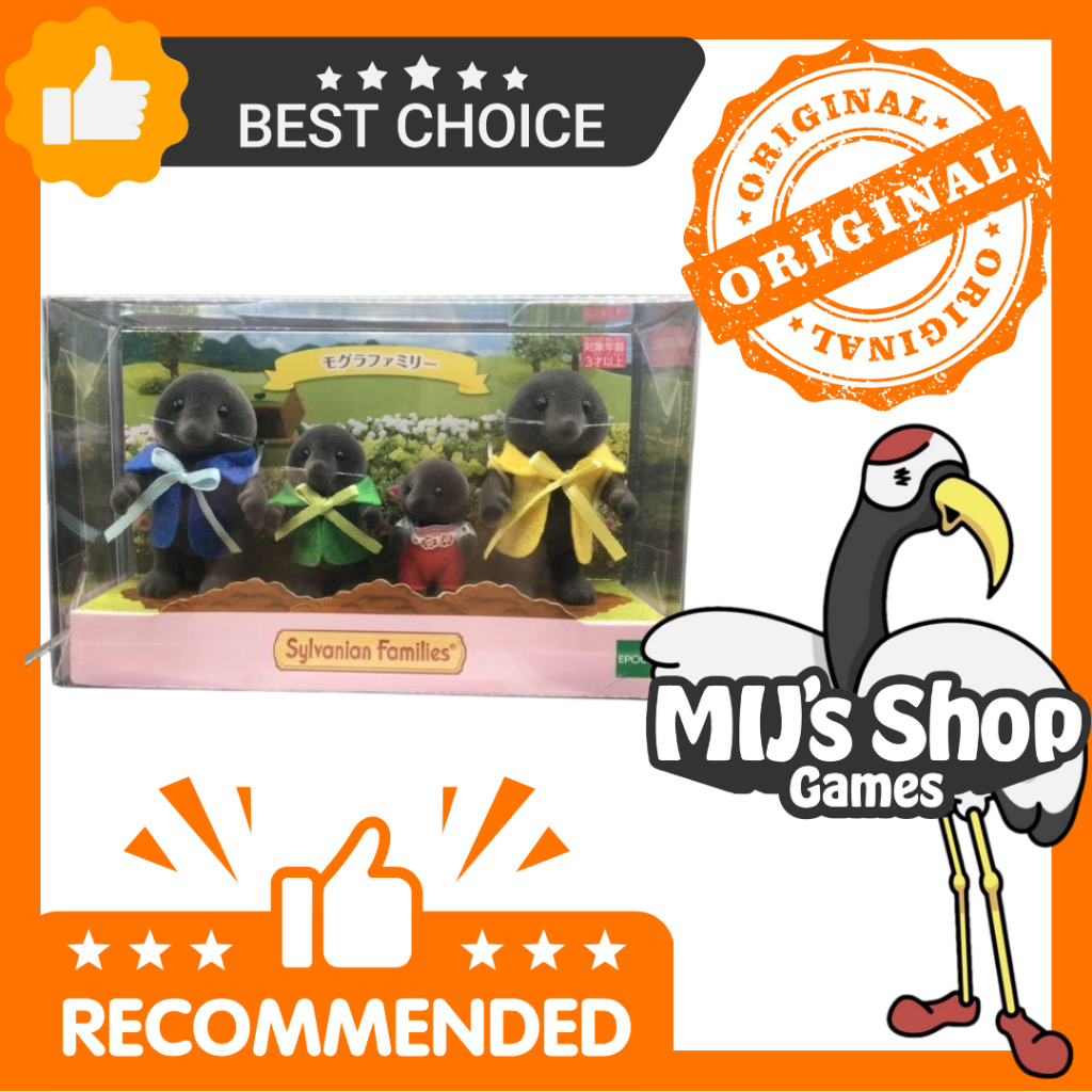 Sylvanian Families MOLE FAMILY Calico Critters EPOCH Japanese toy ...