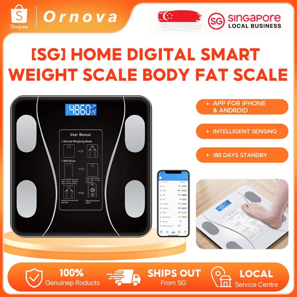 SG Home digital weight scale body fat weighing machine intelligent body ...