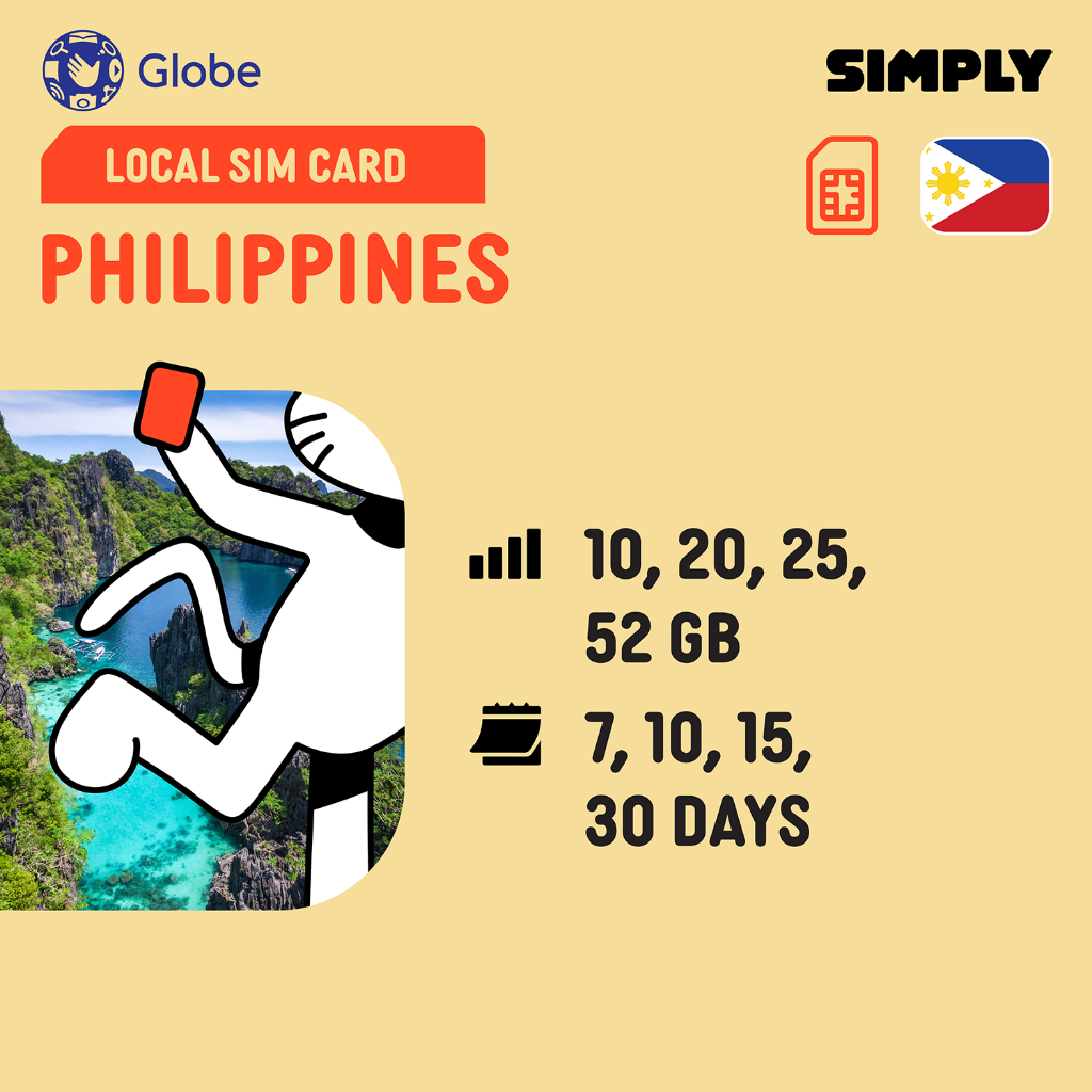 [Philippines] 7-30 Days | 10GB/20GB/25GB/52GB Data | Local Philippines ...