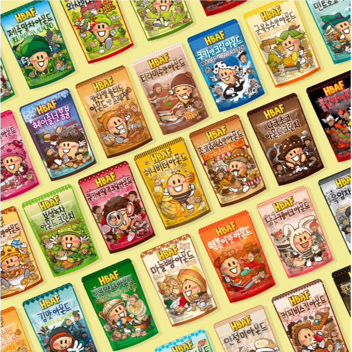 KOREA [HBAF] 34 diffrent Flavors Almond NUTS | Shopee Singapore