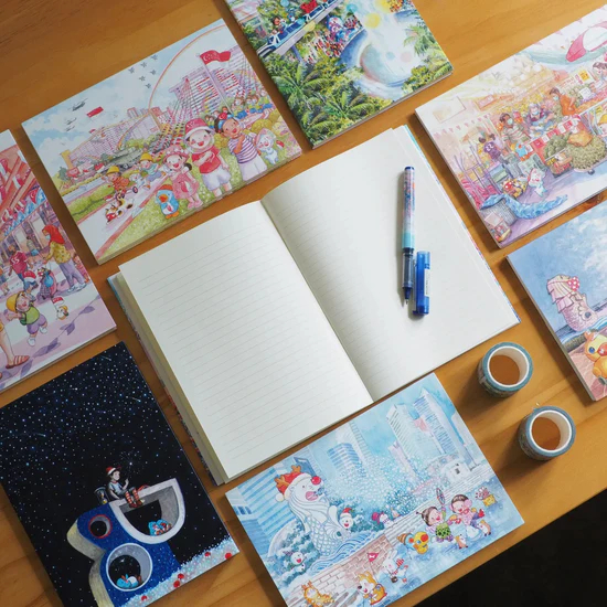 A5 Ruled Notebooks | Ah Guo Singapore Gift Souvenir | Shopee Singapore