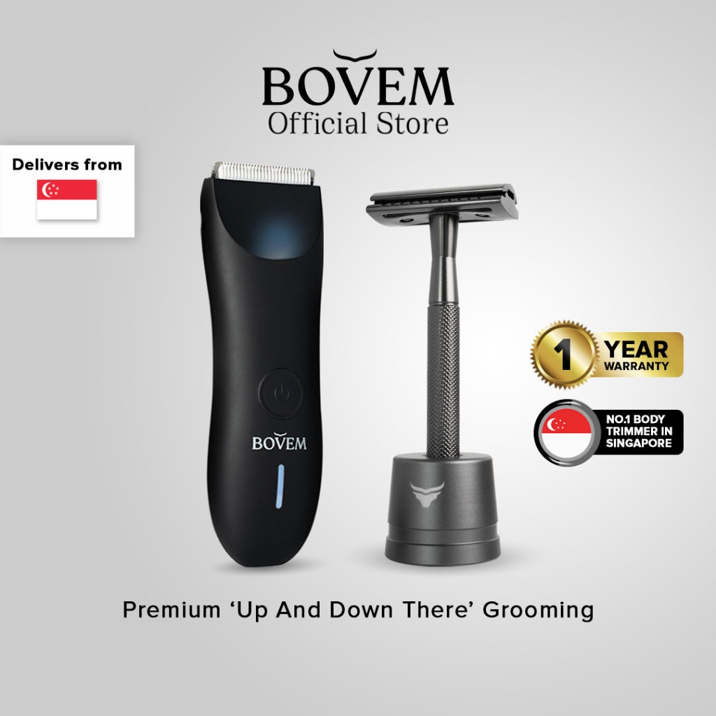 BOVEM Up & Down Package: Men's Grooming for Body and Groin Waterproof ...