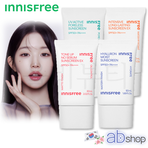 [Innisfree] Sunscreen Intensive Long-lasting / Tone Up No Sebum / Hyaluron Moist / UV Active ...