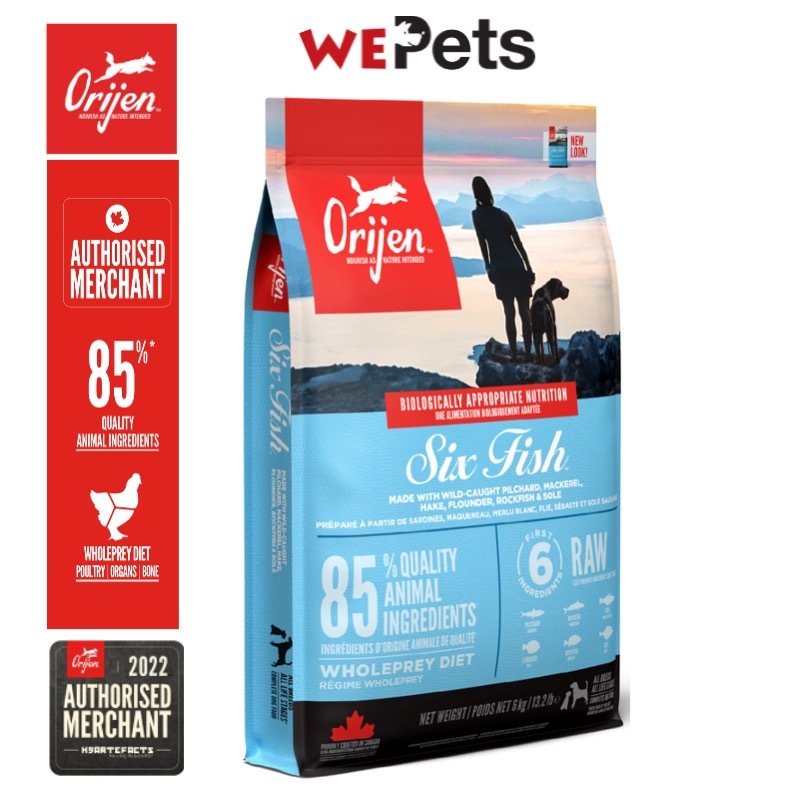 ORIJEN Six Fish Dog Dry Food (2kg/6kg) | Shopee Singapore
