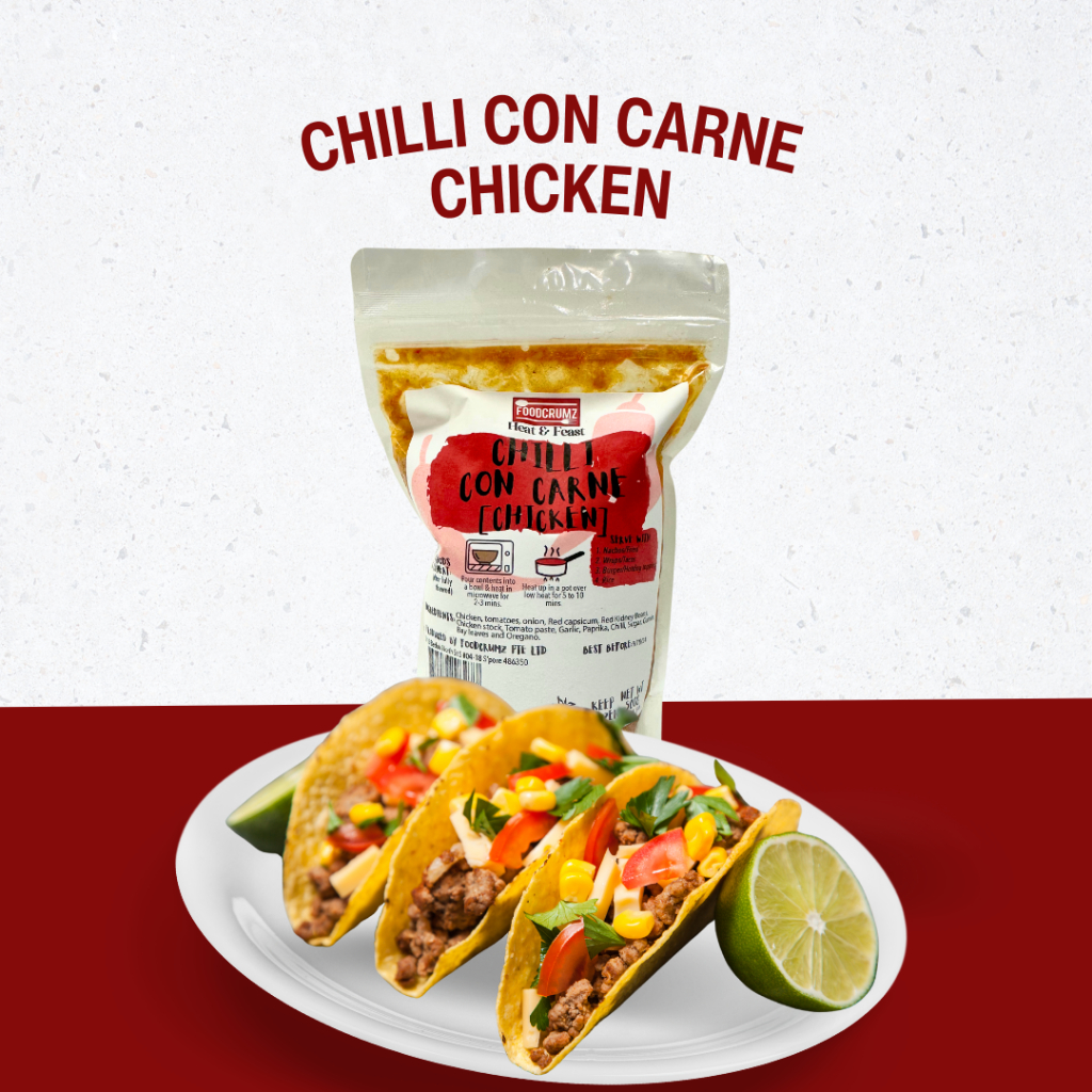 Chilli Con Carne (Chicken) Frozen Halal Meal Prep-Friendly | Shopee ...