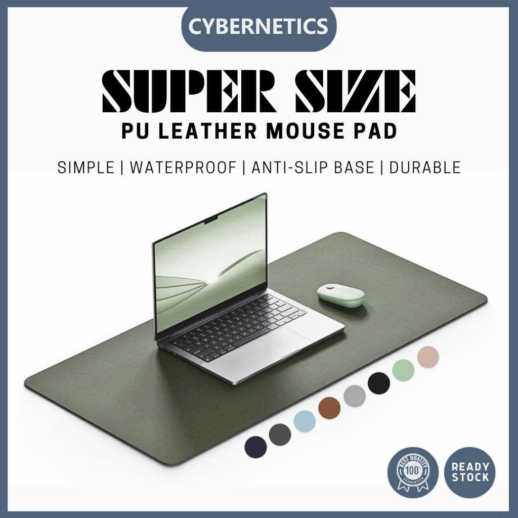 SG Waterproof Leather Desk Mouse Pad - Large Desktop Table Mat Laptop ...