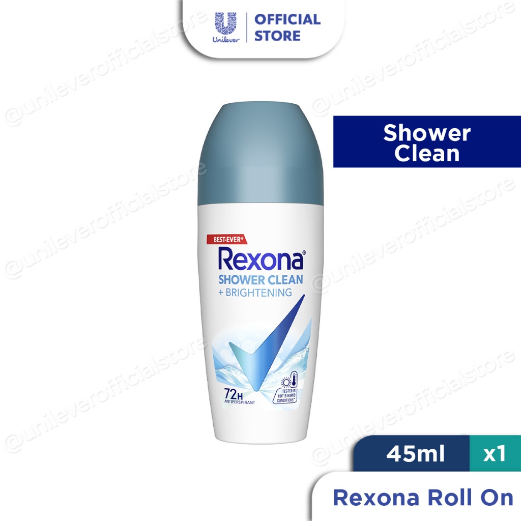 Rexona Women Shower Clean Roll-On Deodorant 45ml | Shopee Singapore
