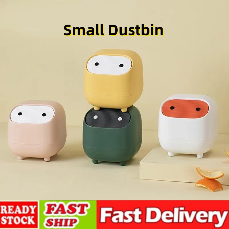 Mini dustbin small dustbin with lid desktop bin dustbin with cover room ...