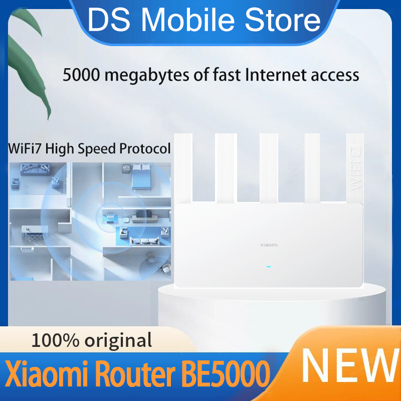 Xiaomi BE5000 Router WiFi 7 MLO 2.4GHz 5.0GHz Dual Band WiFi 7 512MB ...