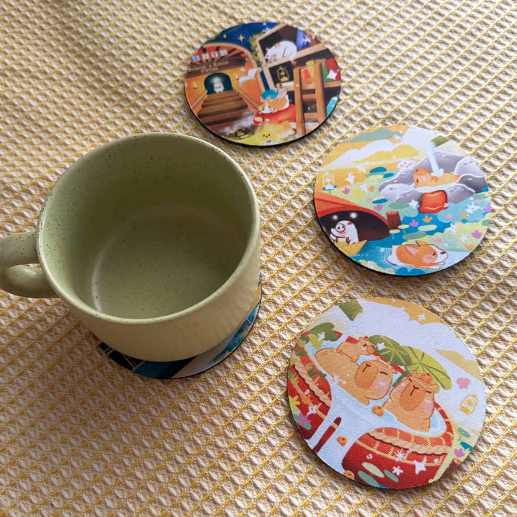 Standard Round Coasters (10cm x 10cm) | Shopee Singapore