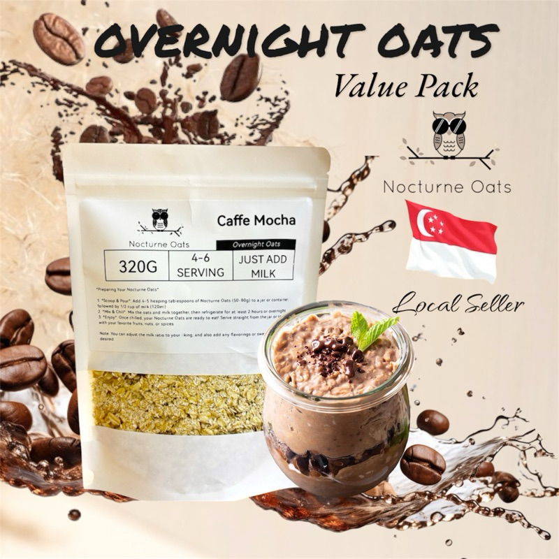 SG🇸🇬 Overnight Oats Premix (320G Value Pack) Caffe Mocha | Shopee Singapore
