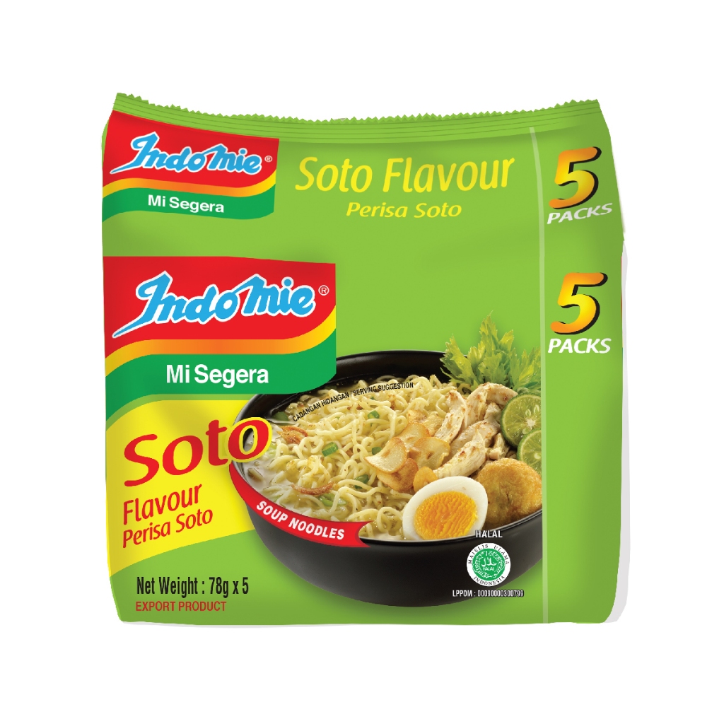 Indomie Soup Noodles Soto Flavour 78gm X 5 | Shopee Singapore