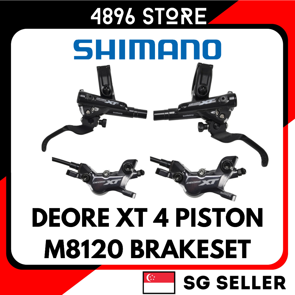 SHIMANO Deore XT Disc Brake 4-Pistons BL-M8100 + BR-M8120 | Shopee Singapore