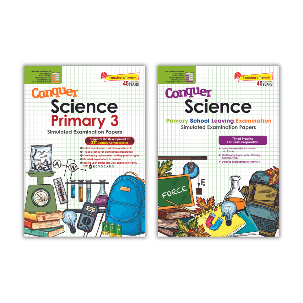 Conquer Science Primary Levels Simulated Examination Papers | Revision ...