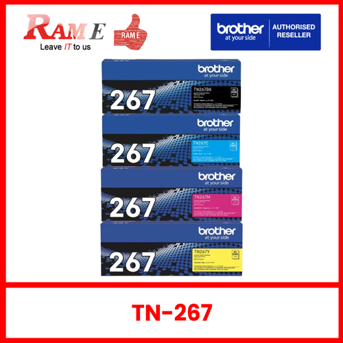 [ORIGINAL] Brother Toner TN-267 TN267 TN 267 Black Cyan Magenta Yellow ...