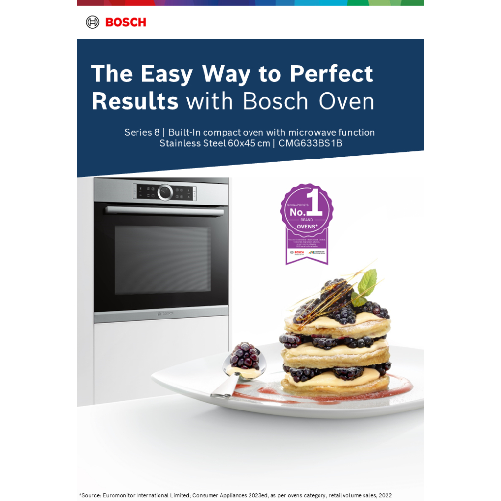 Bosch CMG633BS1B 45cm Built In Stainless steel Oven with Microwave ...