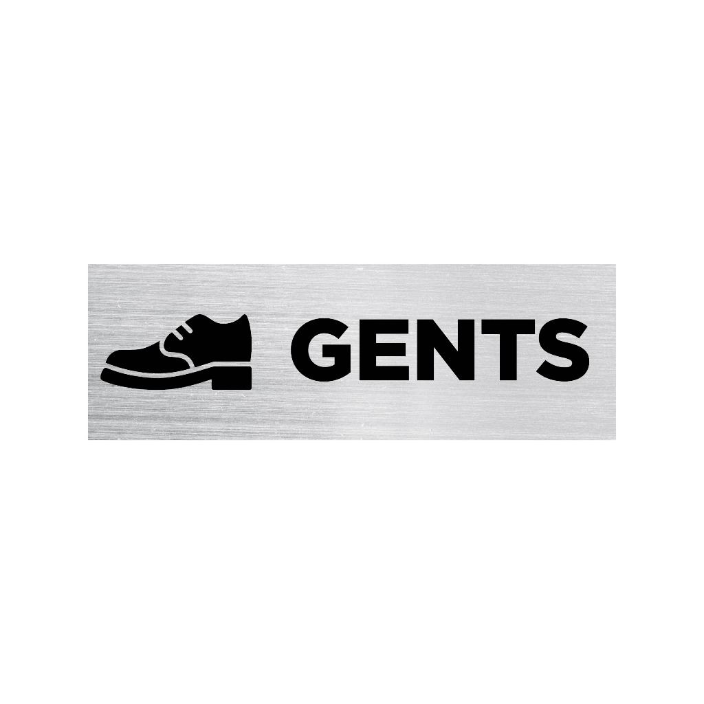 GENTS SIGN/SIGNAGE | 300mm x 100mm | WASHROOM SIGN, RESTROOM SIGN ...