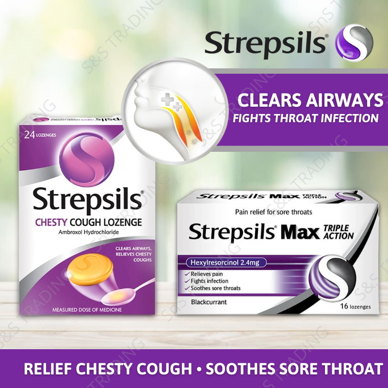 Strepsils Max Triple Action Blackcurrant Lozenges 16s | Strepsils ...
