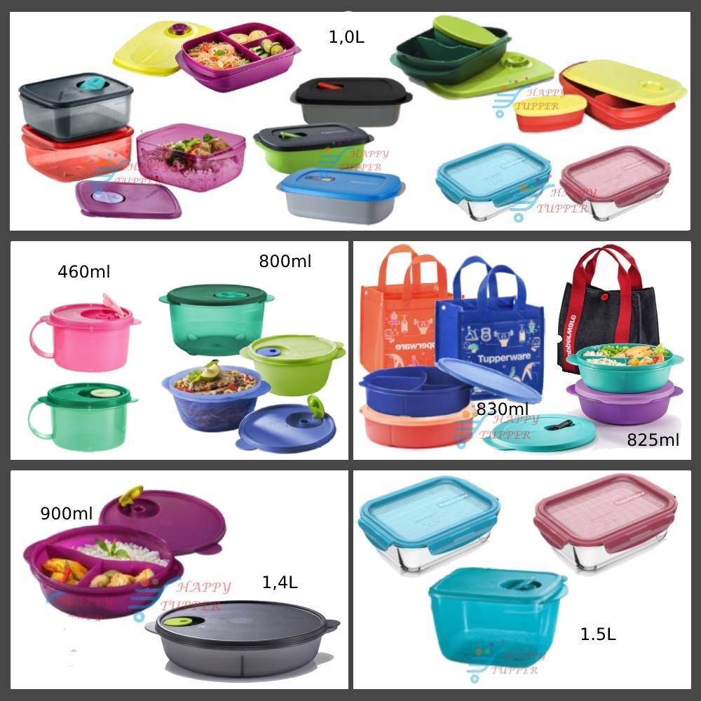 Tupperware Lunch Box (Microvable Lunch Box) - Crystalwave Bowl ...