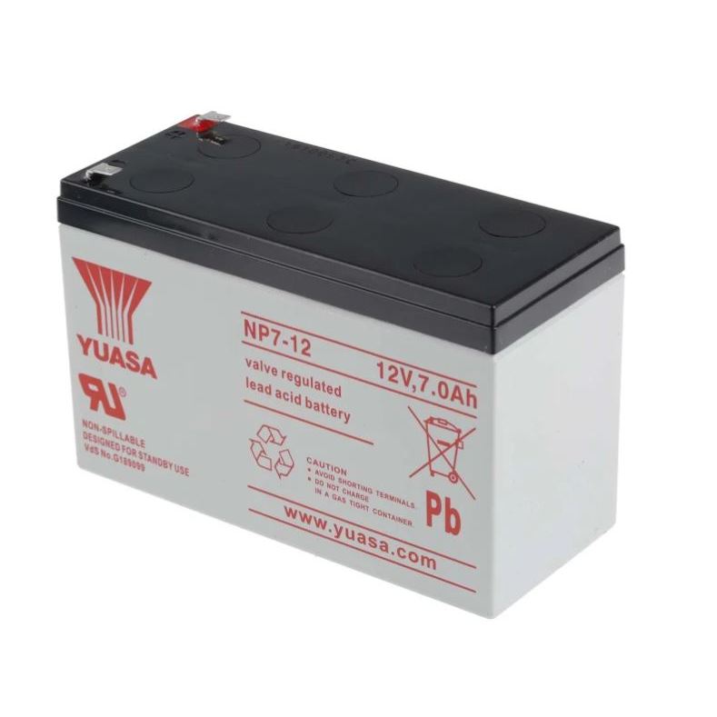 New Yuasa SLA battery NP7-12 F1 terminal (12v 7Ah) | Shopee Singapore