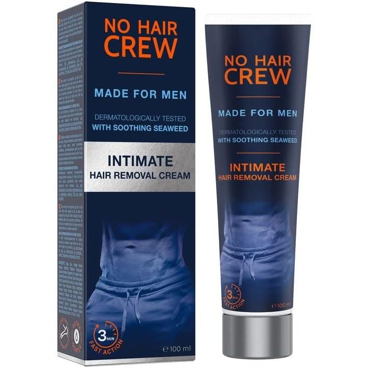 NO HAIR CREW Intimate Hair Removal Cream - Extra Gentle Depilatory ...