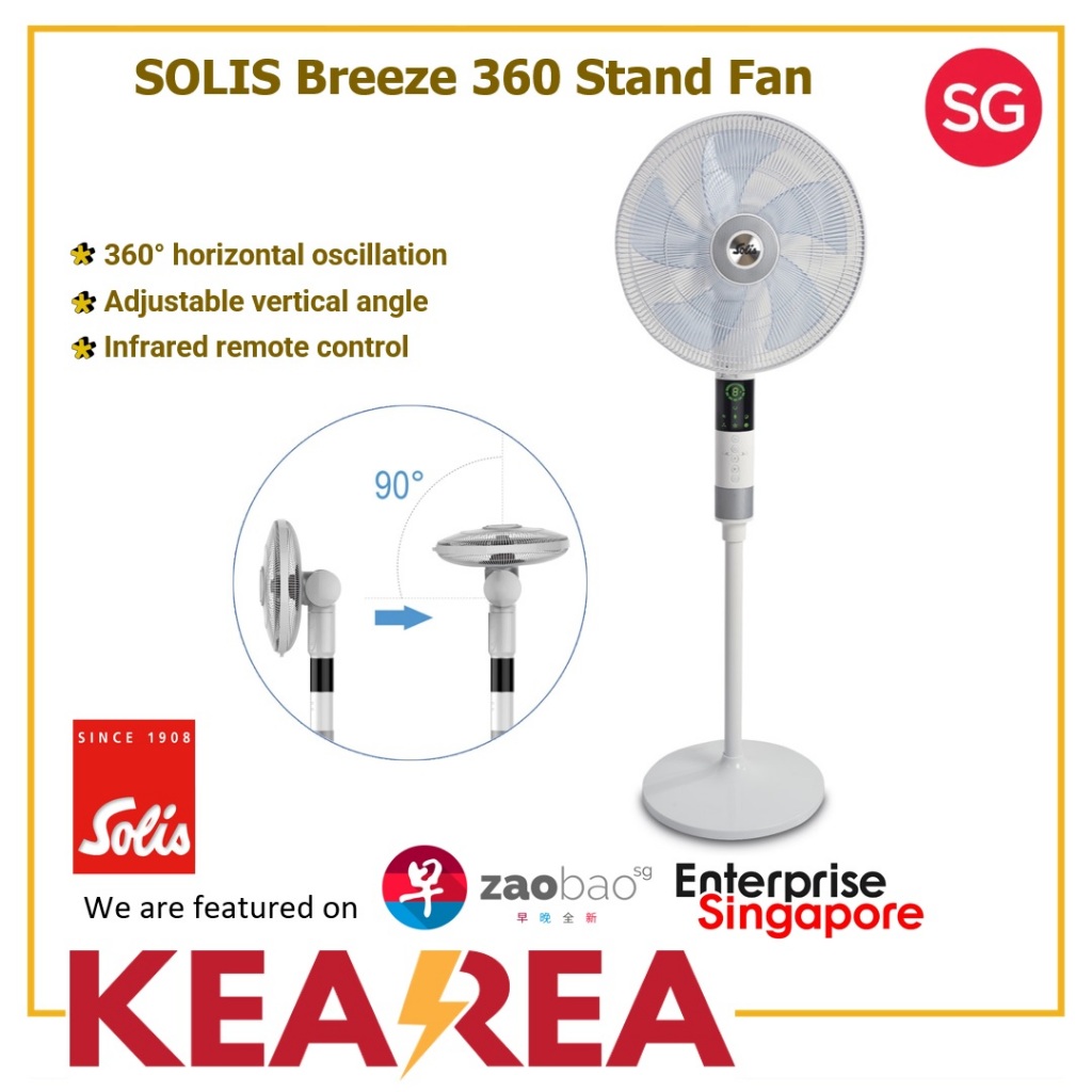 Solis Breeze 360 Stand Fan with Oscillation and Remote Control | Shopee ...