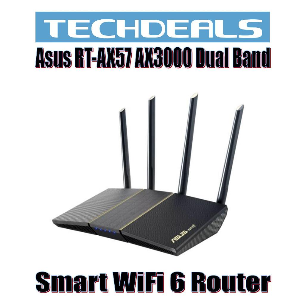 Asus RT-AX57 AX3000 Dual Band Smart WiFi 6 Router | Shopee Singapore