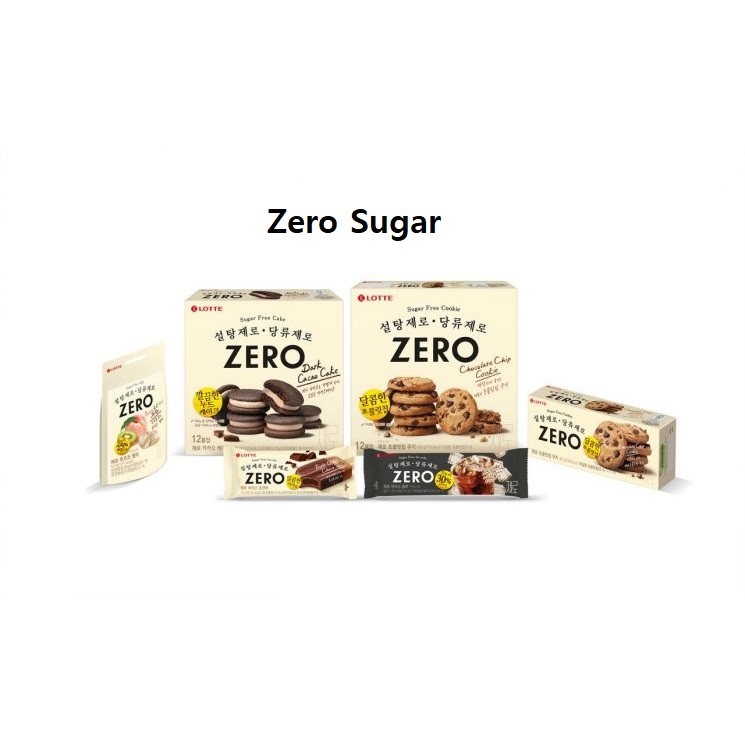 [Lotte] [Korean snack] Zero Sugar cookies,Jelly,Cake,snack | Shopee ...