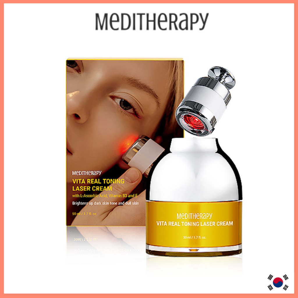 [MEDITHERAPY] Vita Real Toning Laser Cream 50ml 2 weeks of whitening ...