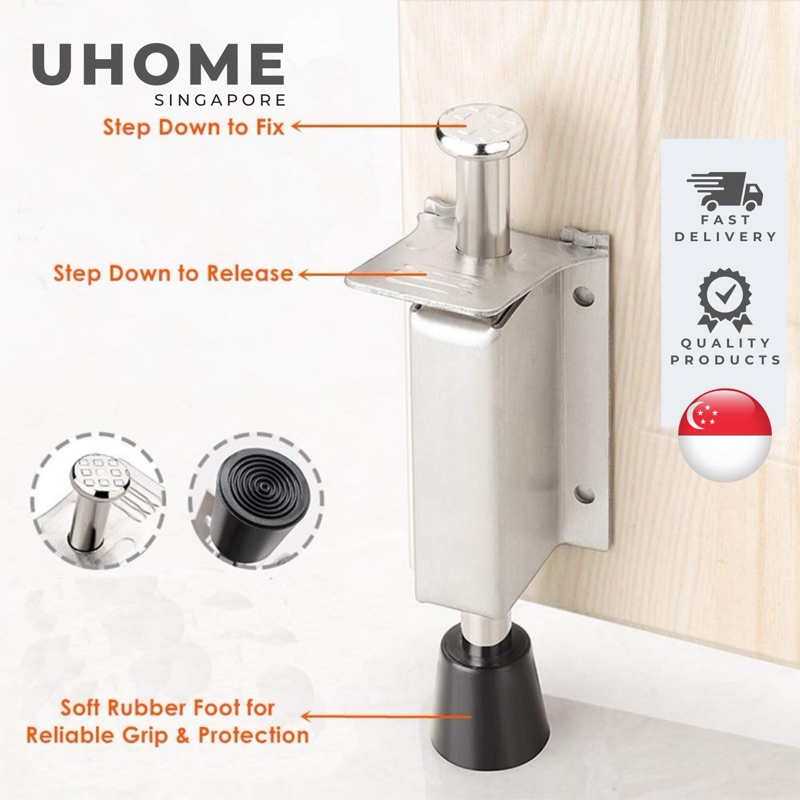 Step On Foot Operated Door Stopper | Shopee Singapore