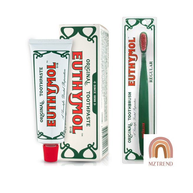 [MZTREND] EUTHYMOL British Toothpaste 106 g & Regular Toothbrush ...