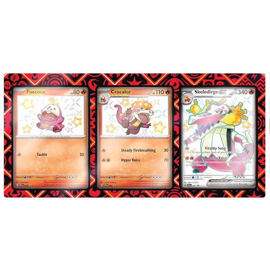 Pokemon TCG Skeledirge ex SVP081, Crocalor & Fuecoco promo cards (from ...