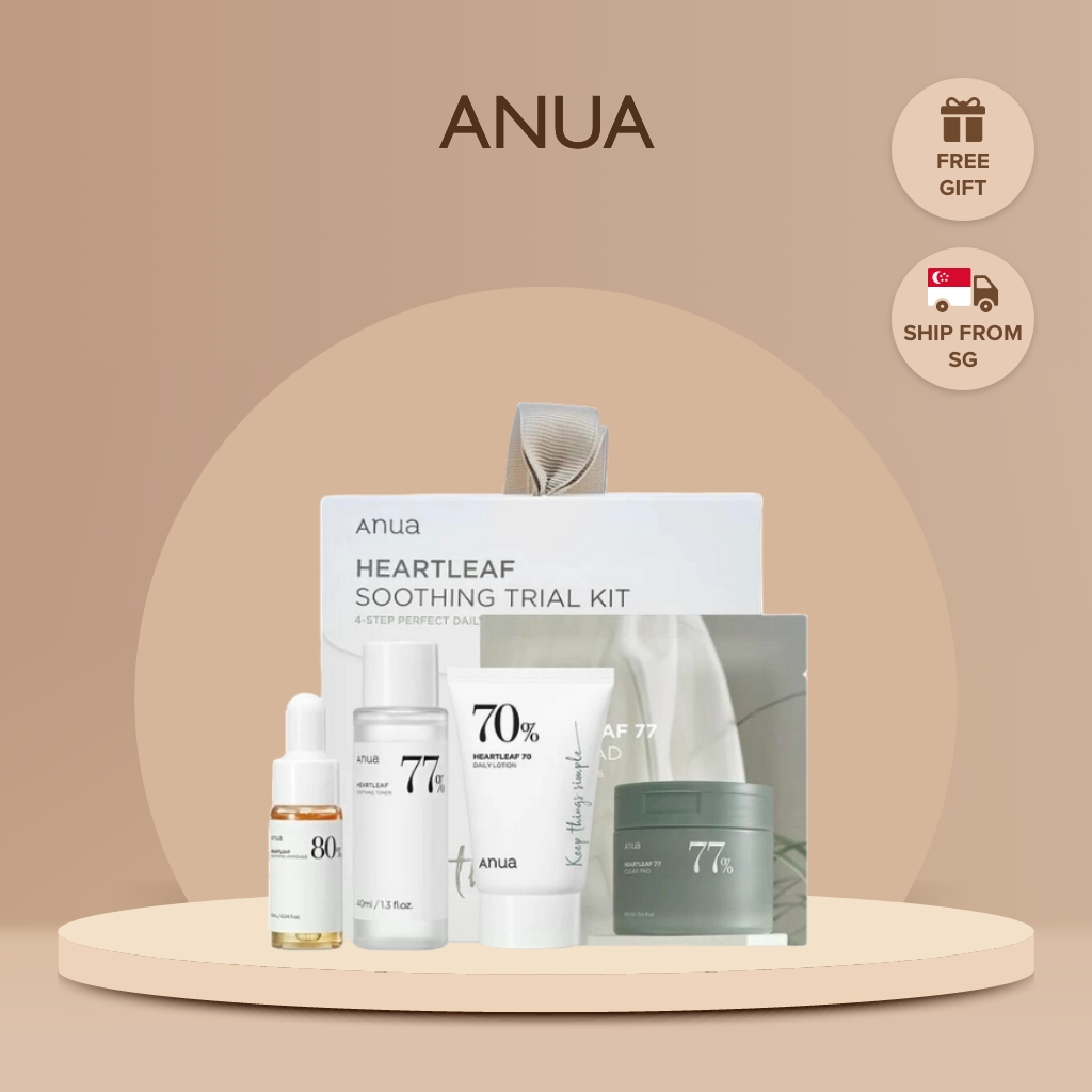 (SG READY STOCKS) ANUA Heartleaf Soothing Trial Kit/ Cleansing Oil ...