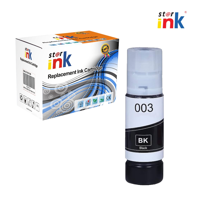 Starink 003 Ink Bottle Black Cyan Magenta Yellow For L3110 L3150 L5190 ...