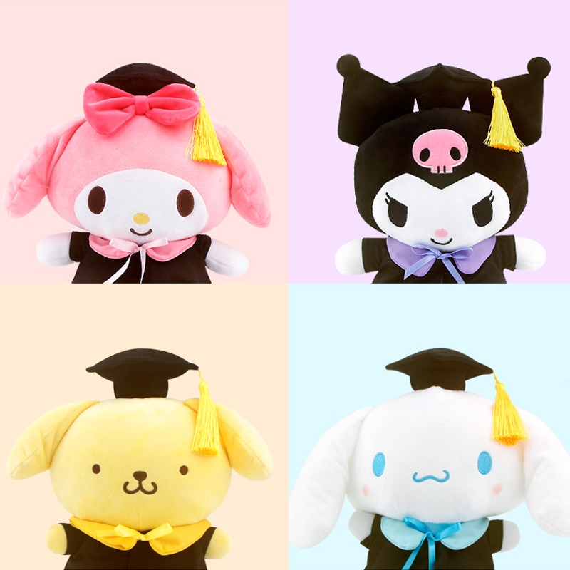 Sanrio Characters Graduation Doll Plush Toy Kuromi My melody ...