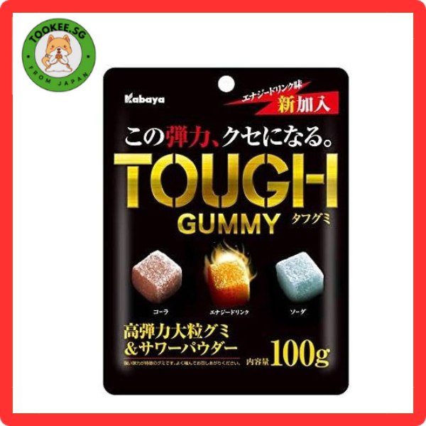 Kabaya Foods Kabaya Tough Gummies 100g x 6 bags 3 flavors (soda, cola, energy drink)Hard Gummies ...