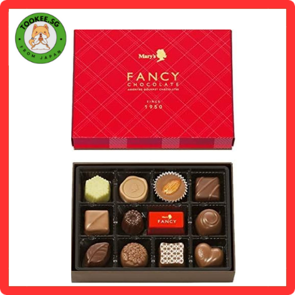 Mary's Chocolate Fancy Chocolate 12 pieces Glossy chocolates with a ...