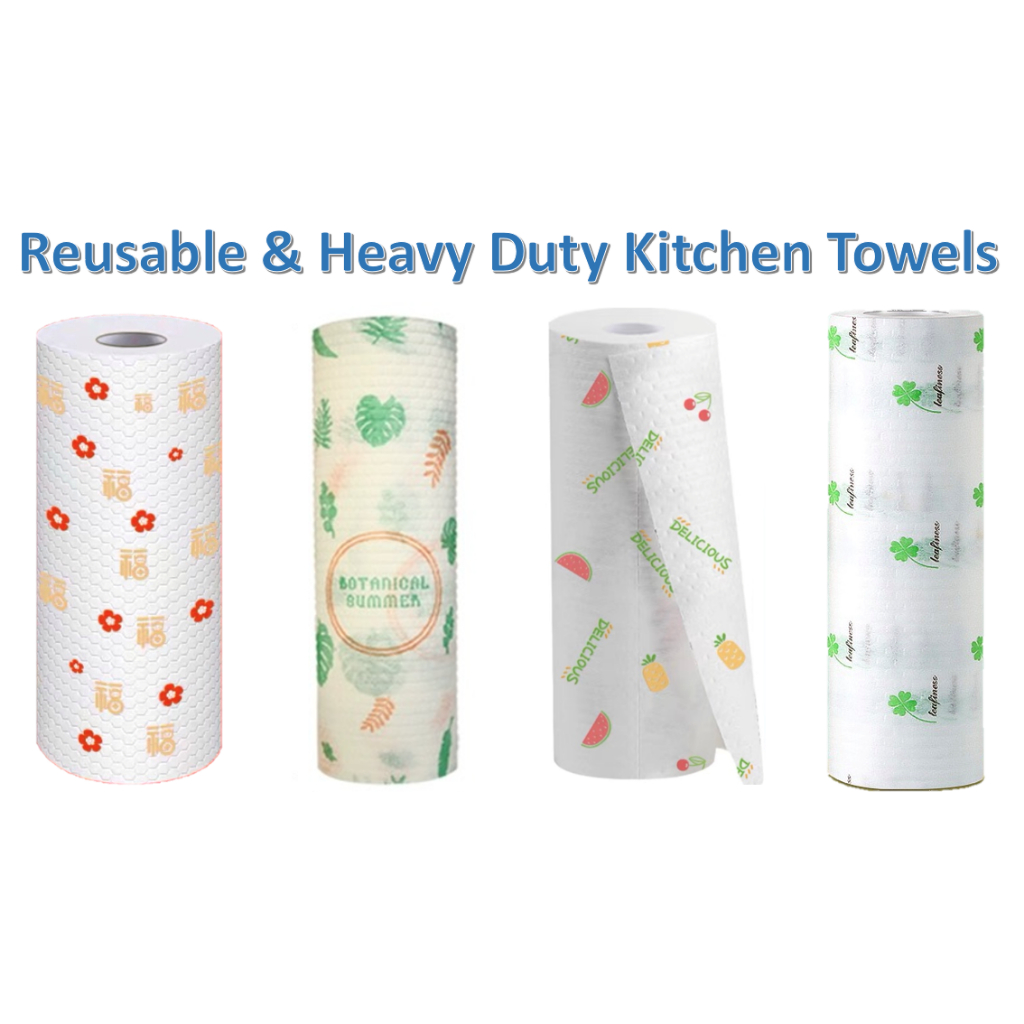 [Local Seller / In Stock] Reusable Washable Kitchen Heavy Duty Paper ...