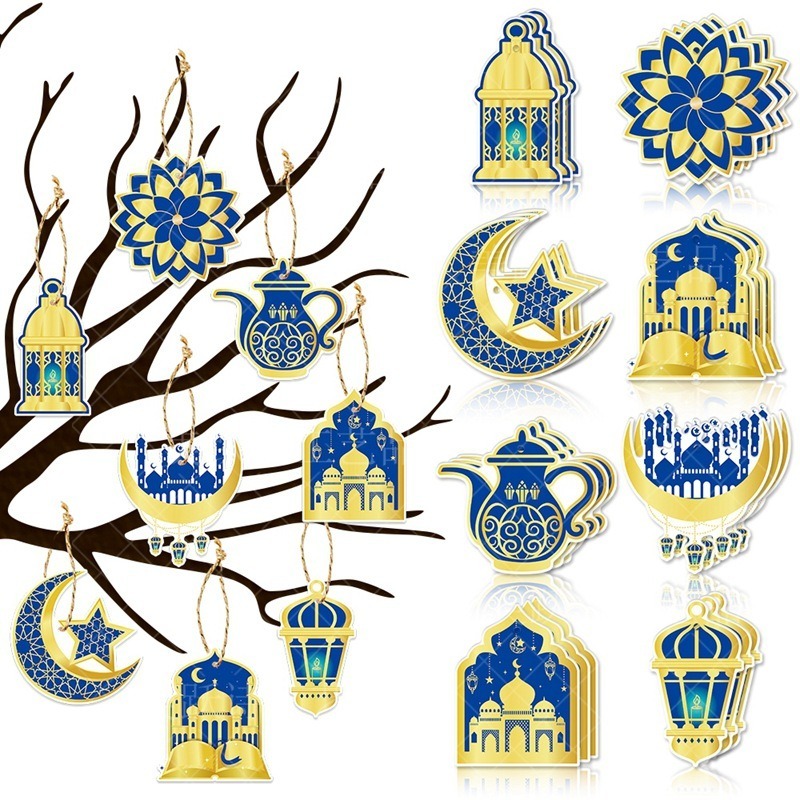 8Pcs Hari Raya Decorations Hanging Ramadan Ornaments Pendant Hanging ...