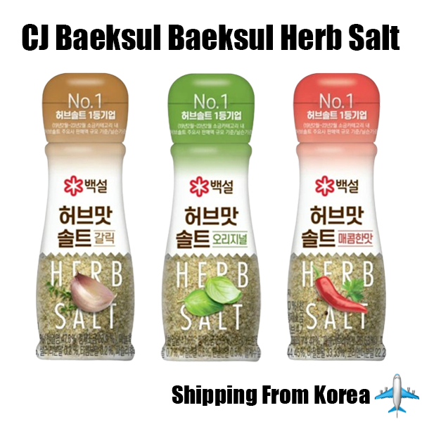 [CJ Cheiljedang] Beksul Herb Flavor Salt Seasonings 50g｜Original / Garlic / Spicy | Shopee Singapore