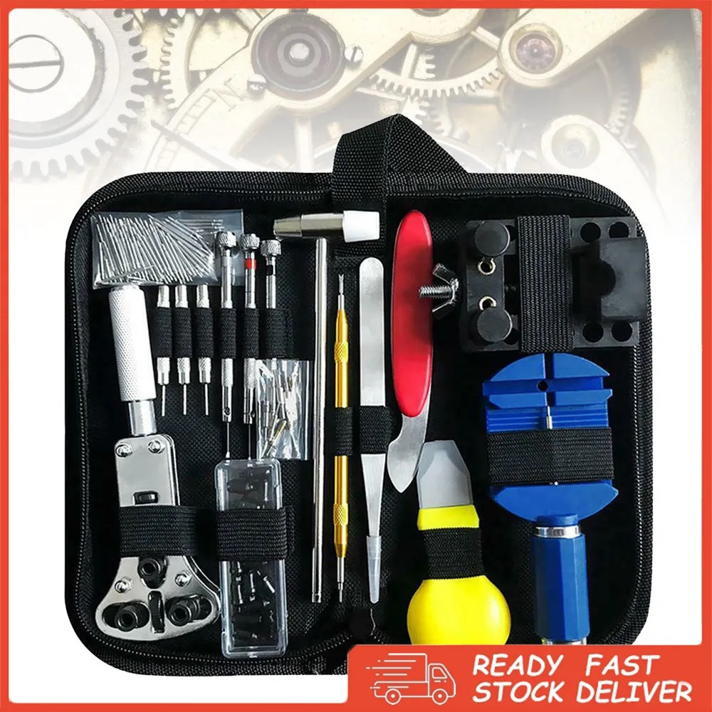147PCS Watch Repair Kit for starters complete basic tools for watch ...