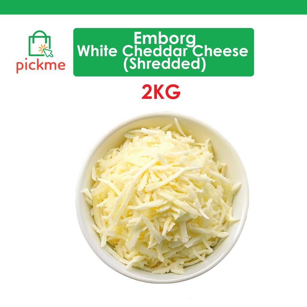 Emborg White Cheddar Cheese Thin Shredded 4MM 2KG - Frozen | Shopee ...